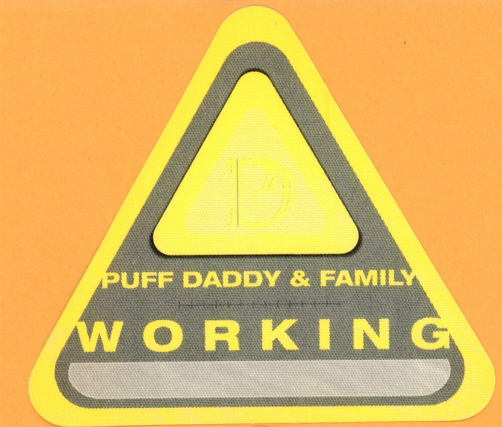 Puff Daddy & Family Vintage Satin Backstage Pass - 2000 Tour WORKING ...