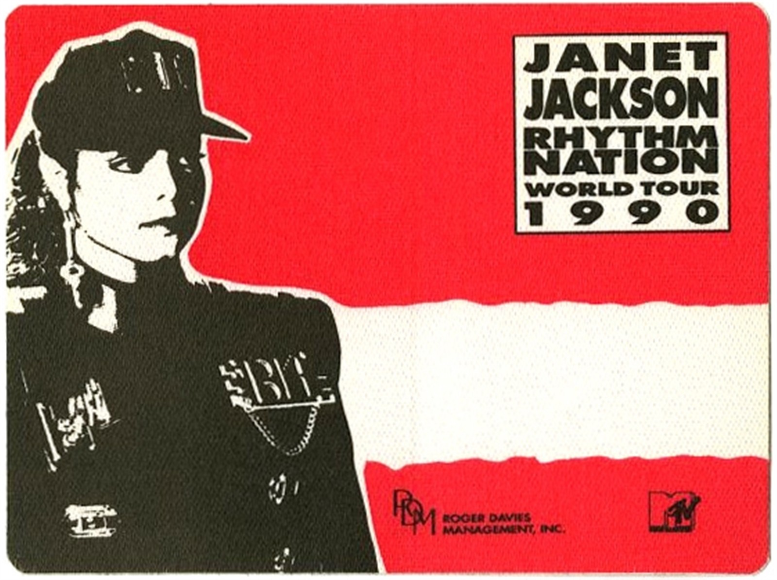 Janet Jackson 1990 Rhythm Nation Concert Tour Working Crew Backstage ...