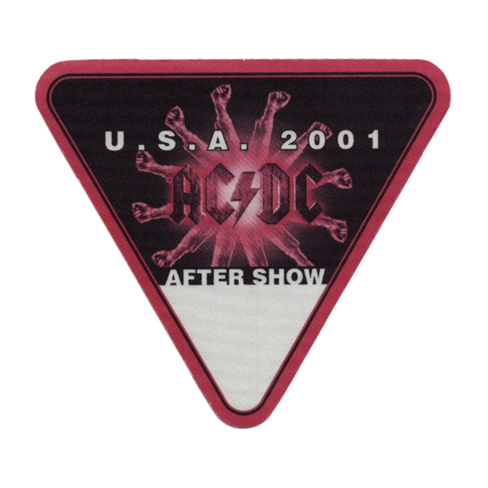 AC/DC 2001 Stiff Upper Lip Concert Tour Aftershow Backstage Pass ...
