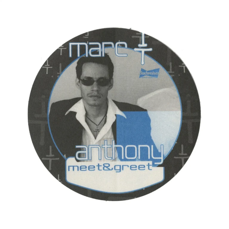 Marc Anthony 2002 Mended Concert Tour Meet & Greet Backstage Pass ...