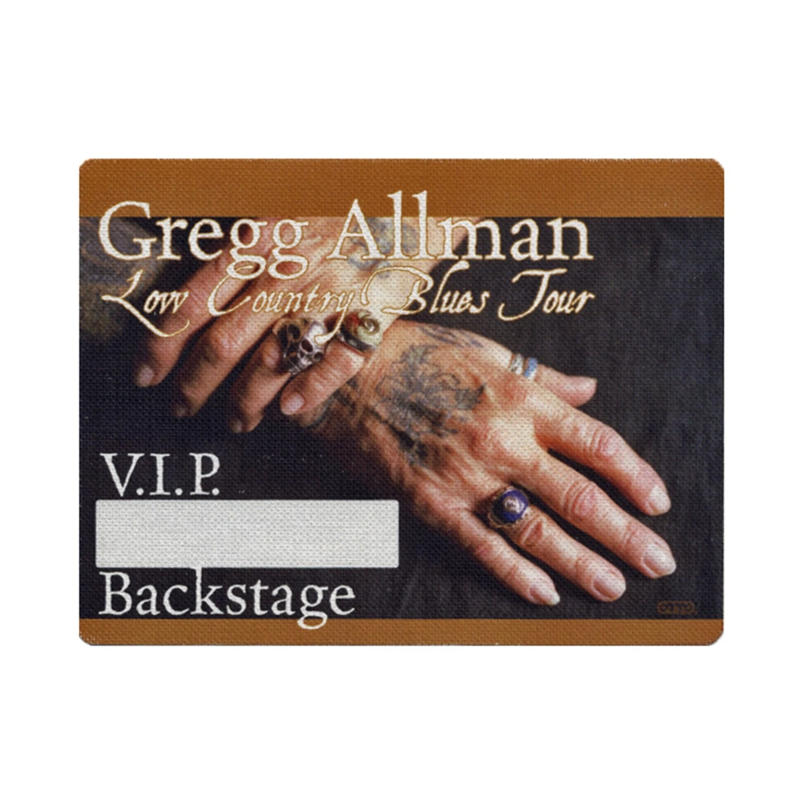 Gregg Allman 2011 Low Country Blues Concert Tour VIP Backstage Pass ...