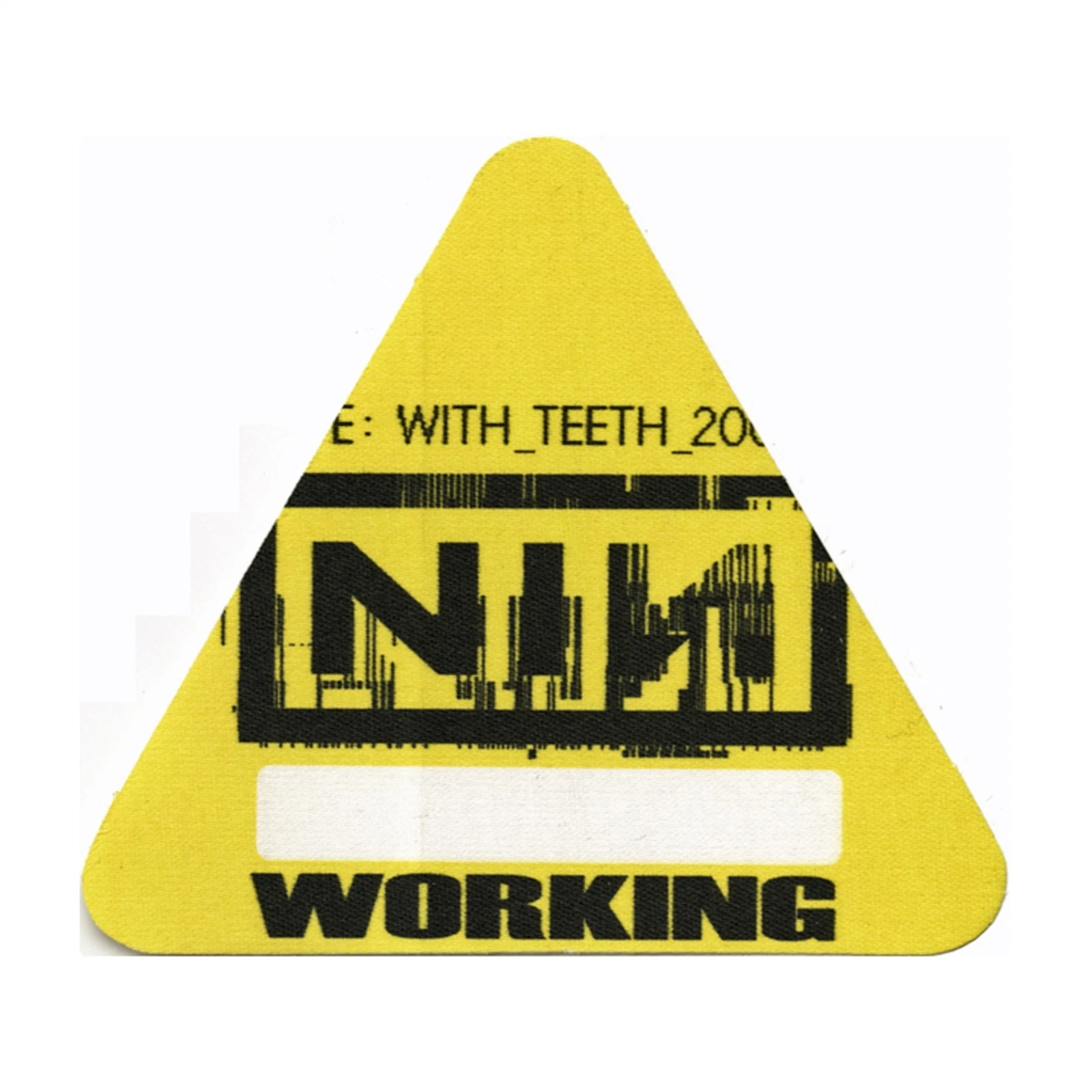 Nine Inch Nails Working Cloth Backstage Pass - 2005 Live: With Teeth ...
