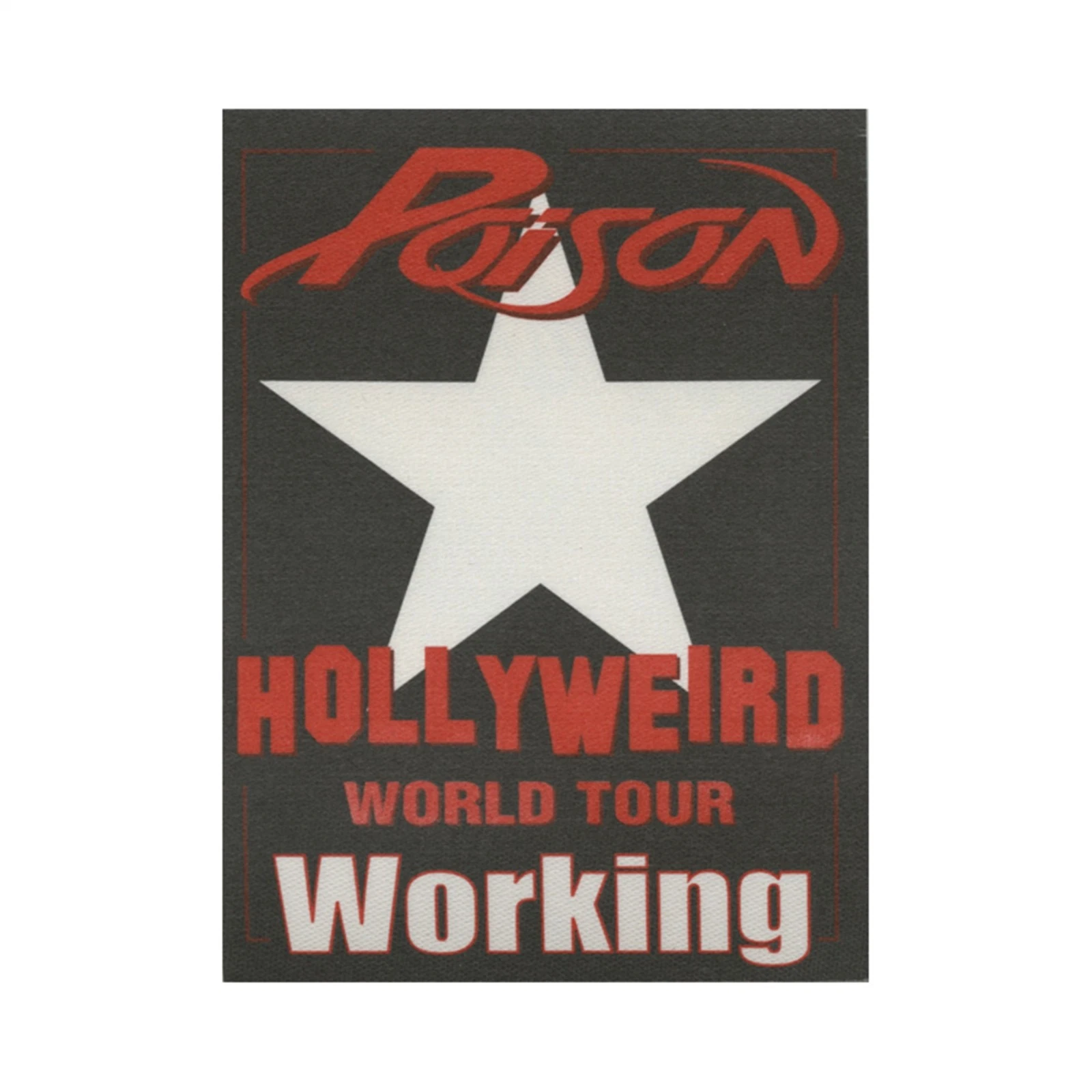 Poison 2002 Hollyweird Concert Tour Working Crew Backstage Pass ...