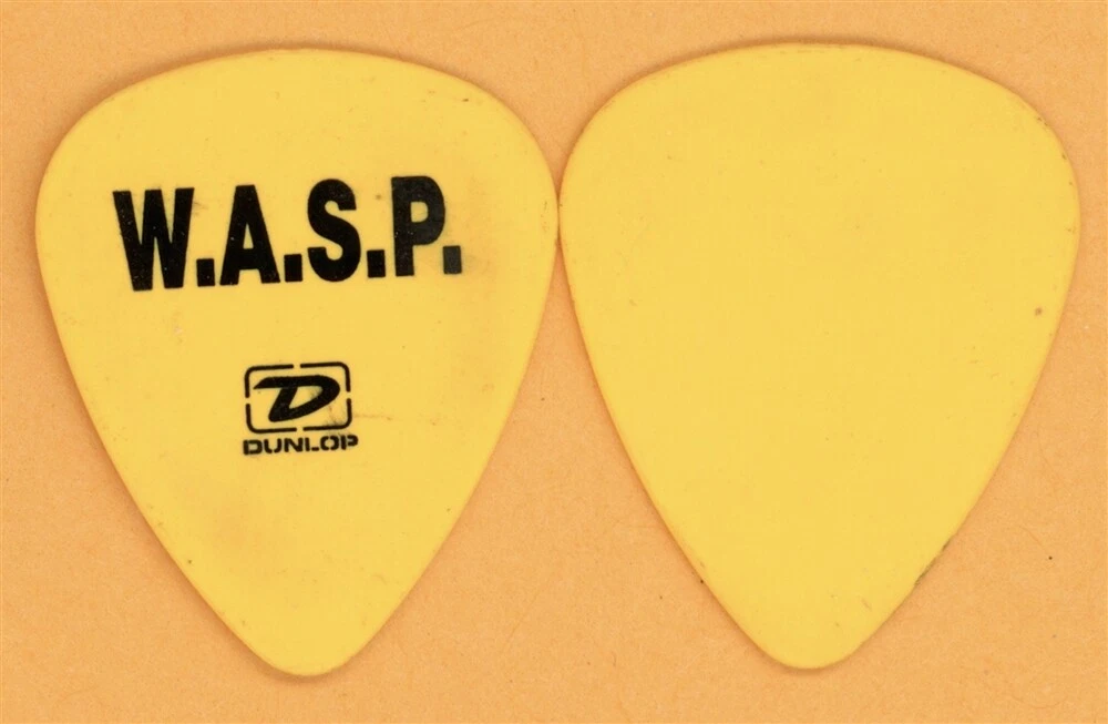 WASP Blackie Lawless Vintage Guitar Pick - 2004 Neon God Tour | Autographia