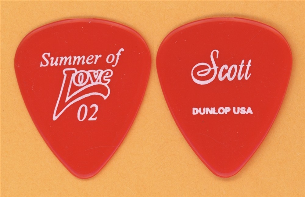 Heart Scott Olson Signature RED Guitar Pick - 2002 Summer of Love Tour ...