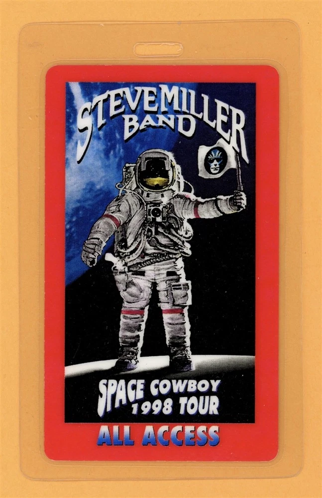 Steve Miller Band 1998 Space Cowboy Tour AA Laminated Backstage Pass ...