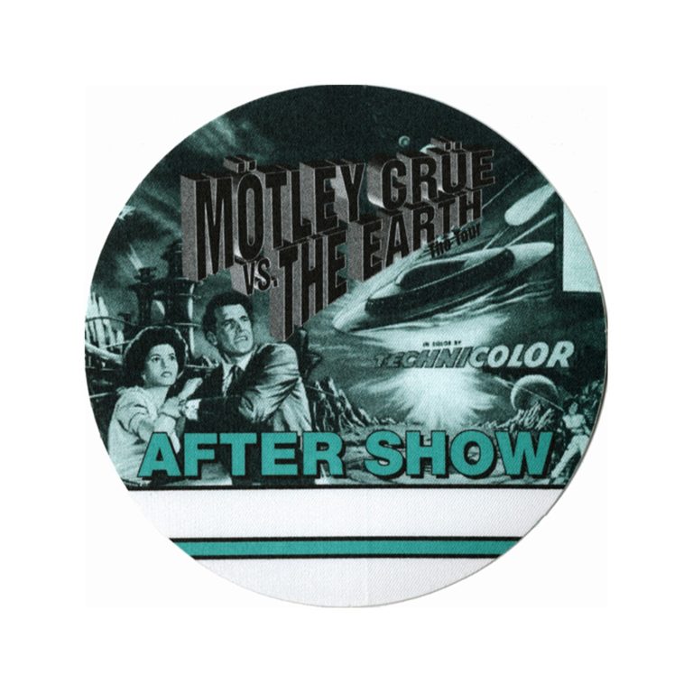 Motley Crue 1997 Generation Swine Concert Tour Aftershow Backstage Pass ...