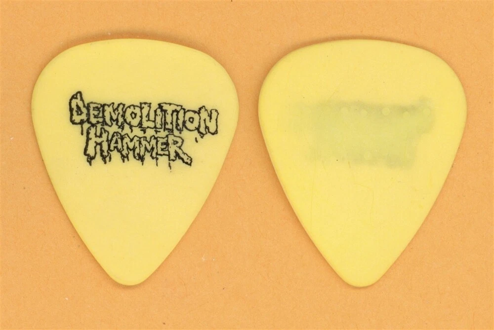 Demolition Hammer Vintage Guitar Pick - 1995 Time Bomb Tour | Autographia