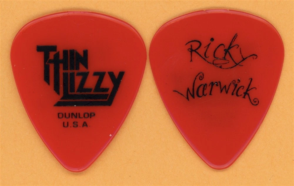 Thin Lizzy Ricky Warwick Vintage Guitar Pick - 2011 Tour | Autographia