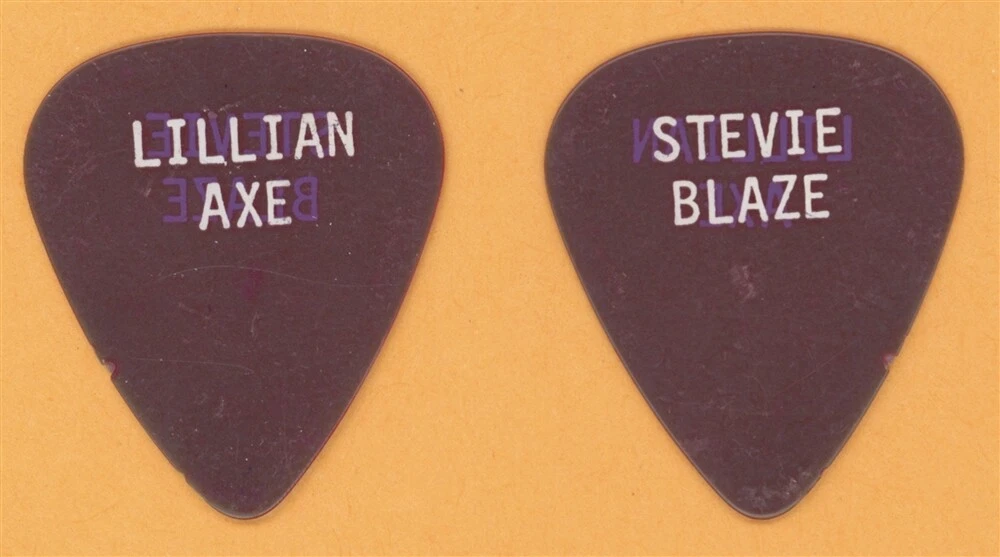 Lillian Axe Steve Blaze Vintage Guitar Pick - 1989 Love and War Tour ...