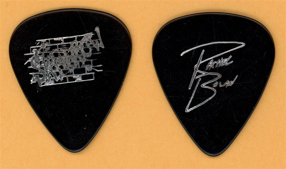 Skid Row Rachel Bolan Vintage Guitar Pick - 1989 Skid Row Tour - Brick ...
