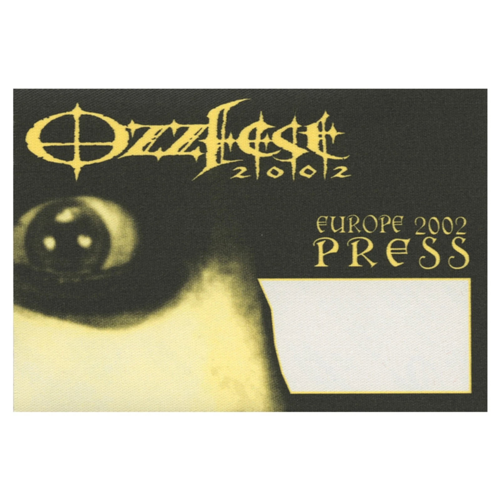 Ozzy Osbourne 2002 Ozzfest Concert Tour Press Backstage Pass | Autographia