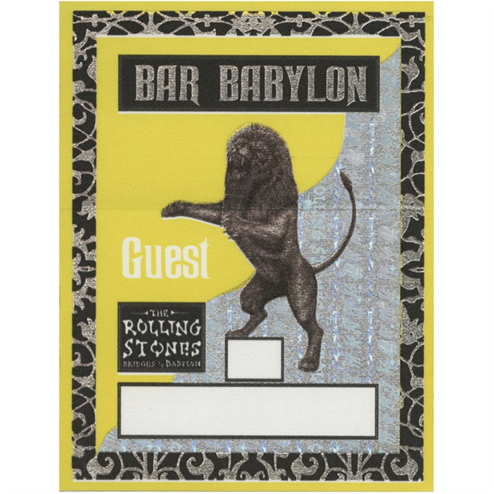 Rolling Stones 1997 Bridges to Babylon Concert Tour Guest Backstage ...