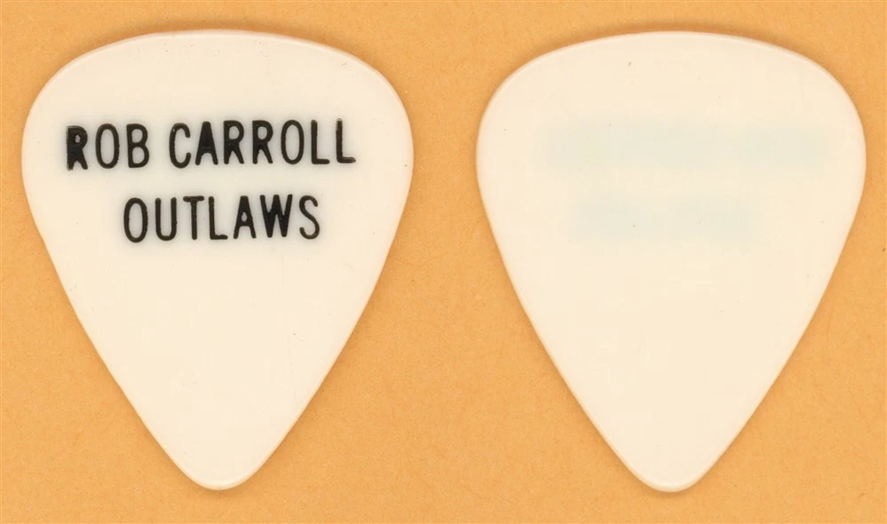 Outlaws Rob Carroll Vintage Guitar Pick - 1989 US Tour | Autographia