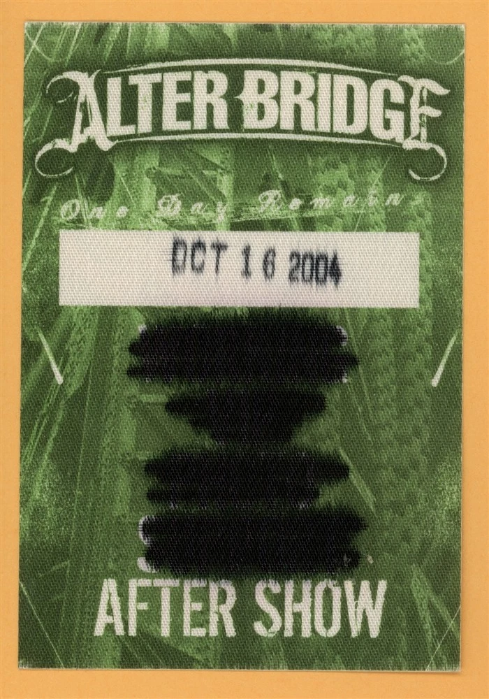 Alter Bridge 2004 One Day Remains Concert Tour AFTER SHOW Backstage ...