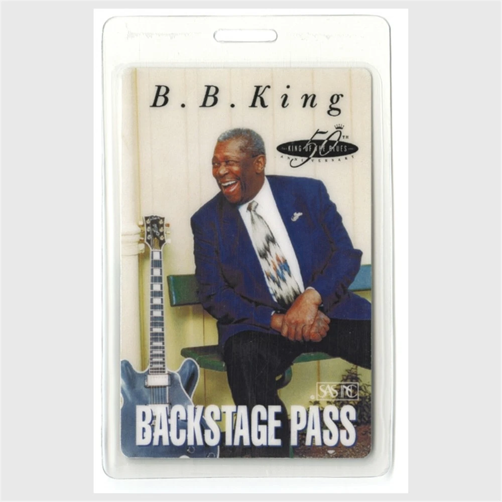 BB King 1999 50th Anniversary Concert Tour Laminated Backstage Pass ...