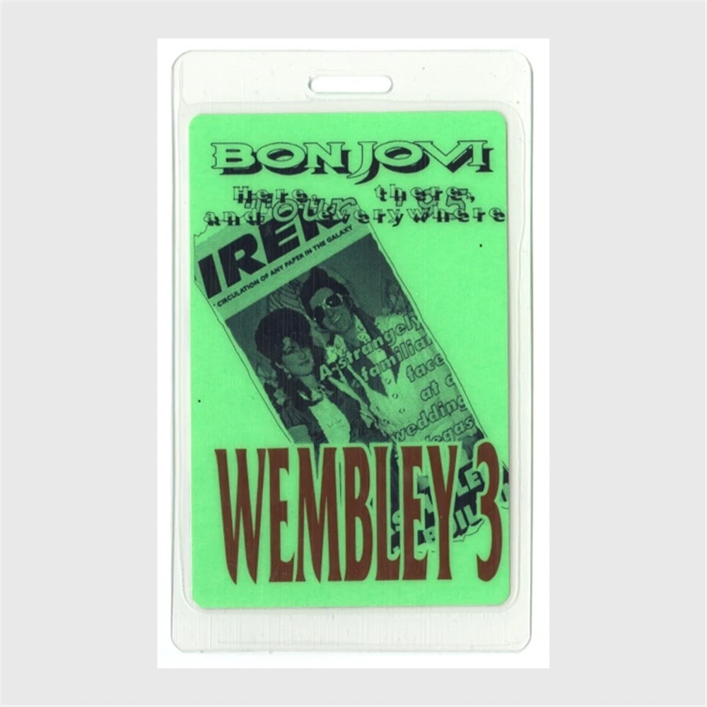 Bon Jovi 1995 Laminated Backstage Pass These Days Tour Wembley Stadium ...