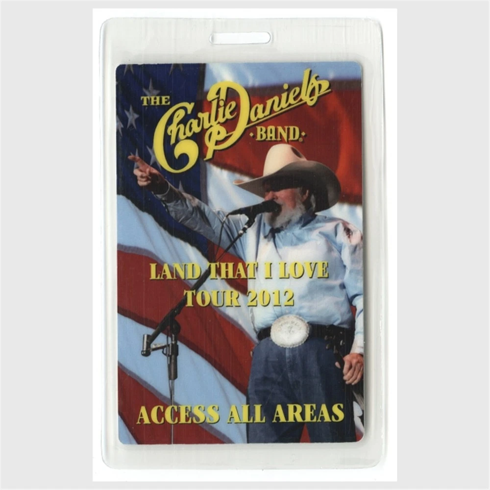 Charlie Daniels 2012 Land I Love Tour All Access Laminated Backstage ...