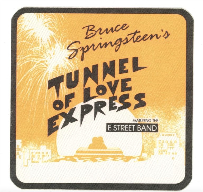 BRUCE SPRINGSTEEN 1988 Tunnel of Love Express BACKSTAGE PASS Square ...