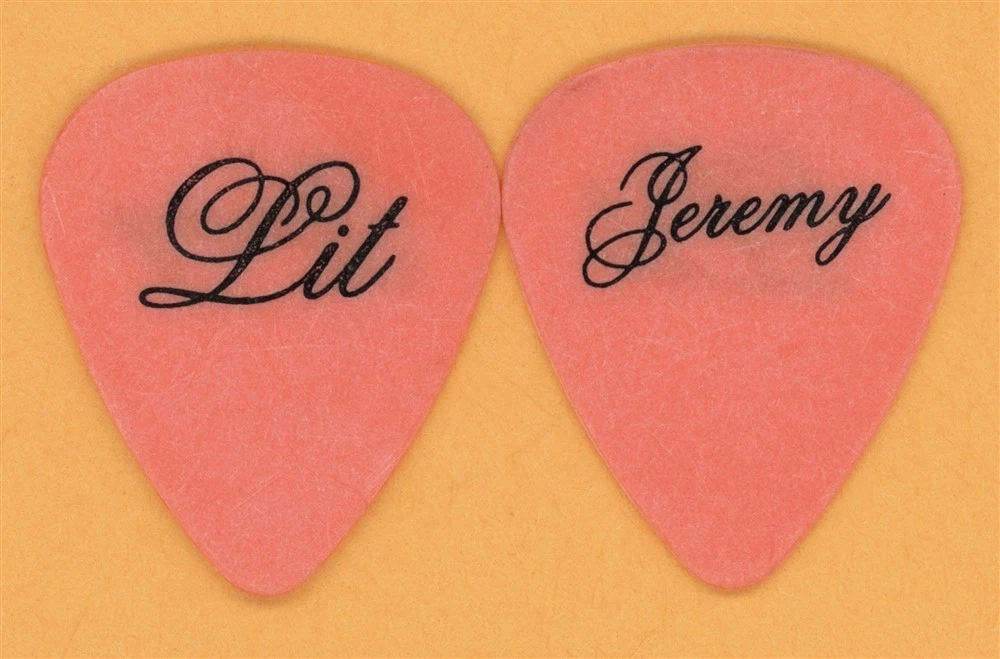 Lit Jeremy Popoff Vintage Guitar Pick - 2002 Tour | Autographia