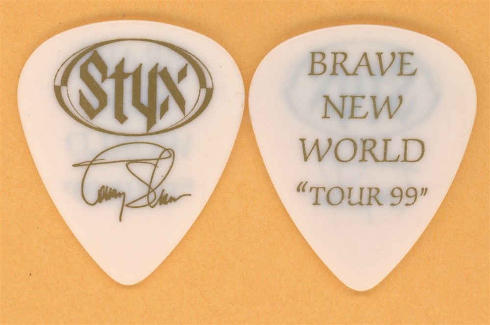 Styx Tommy Shaw Vintage Guitar Pick - 1999 Brave New World Tour ...