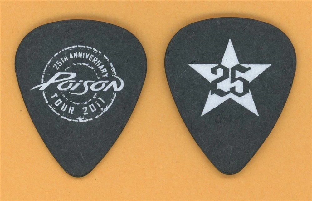 Poison CC DeVille Vintage Guitar Pick - 2011 25th Anniversary Tour ...
