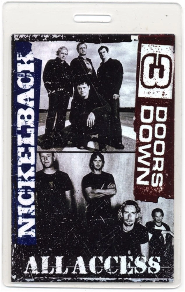 Nickelback 2004 The Long Road Tour w/ 3 Doors Down Foil Laminated ...