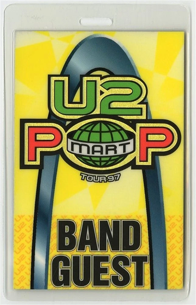 U2 1997 PopMart Concert Tour Guest Laminated Backstage Pass | Autographia