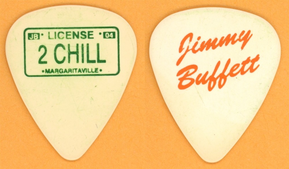 Jimmy Buffett License 2 Chill Vintage Guitar Pick - 2004 Tour | Autographia