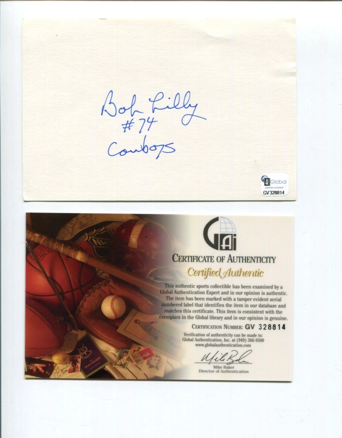 Bob Lilly Dallas Cowboys Texas Christian TCU Legend HOF Signed ...