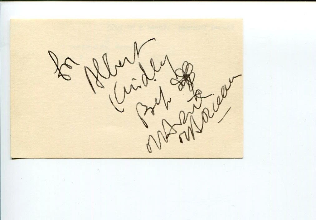 Marcel Marceau Famous Mime Signed Autograph w/ Sketch | Autographia