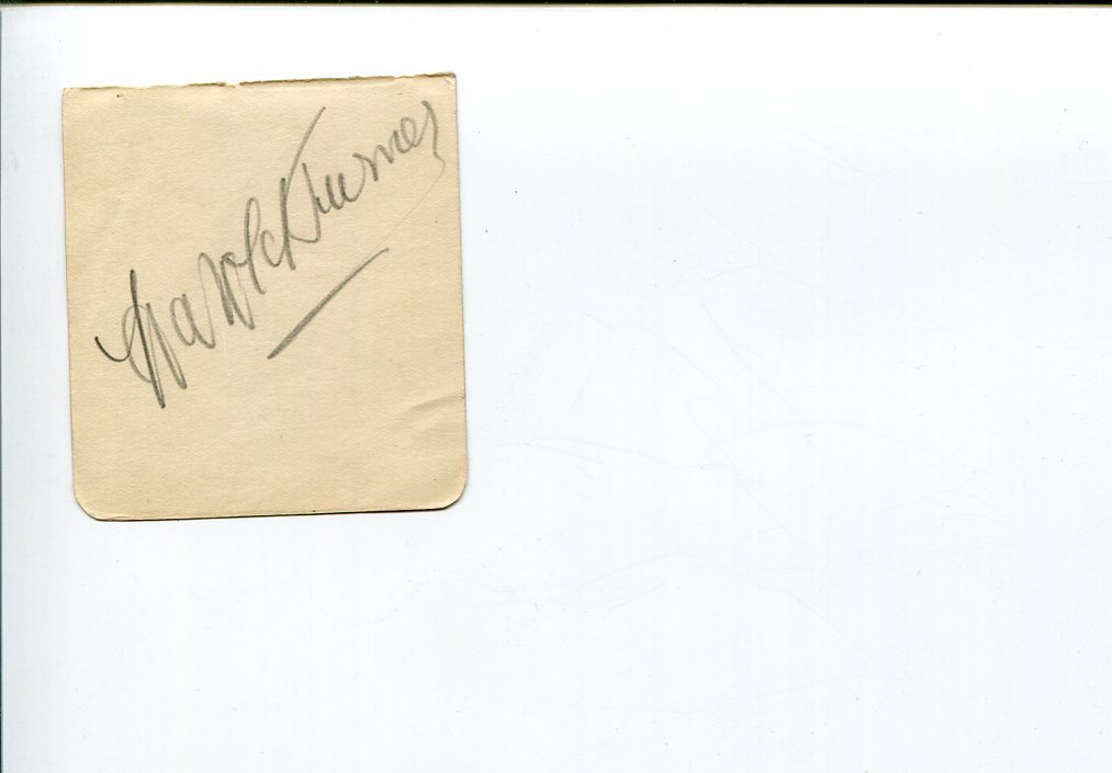 Harold Turner British Royal Ballet Dance Signed Autograph | Autographia