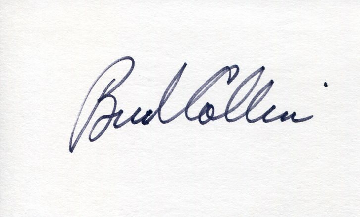 Bud Collins Tennis Legend HOF Sportscaster Journalist Signed Autograph ...