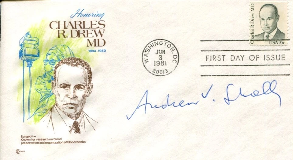 Andrew Schally Nobel Prize Medicine Hypothalamic Hormones Signed ...