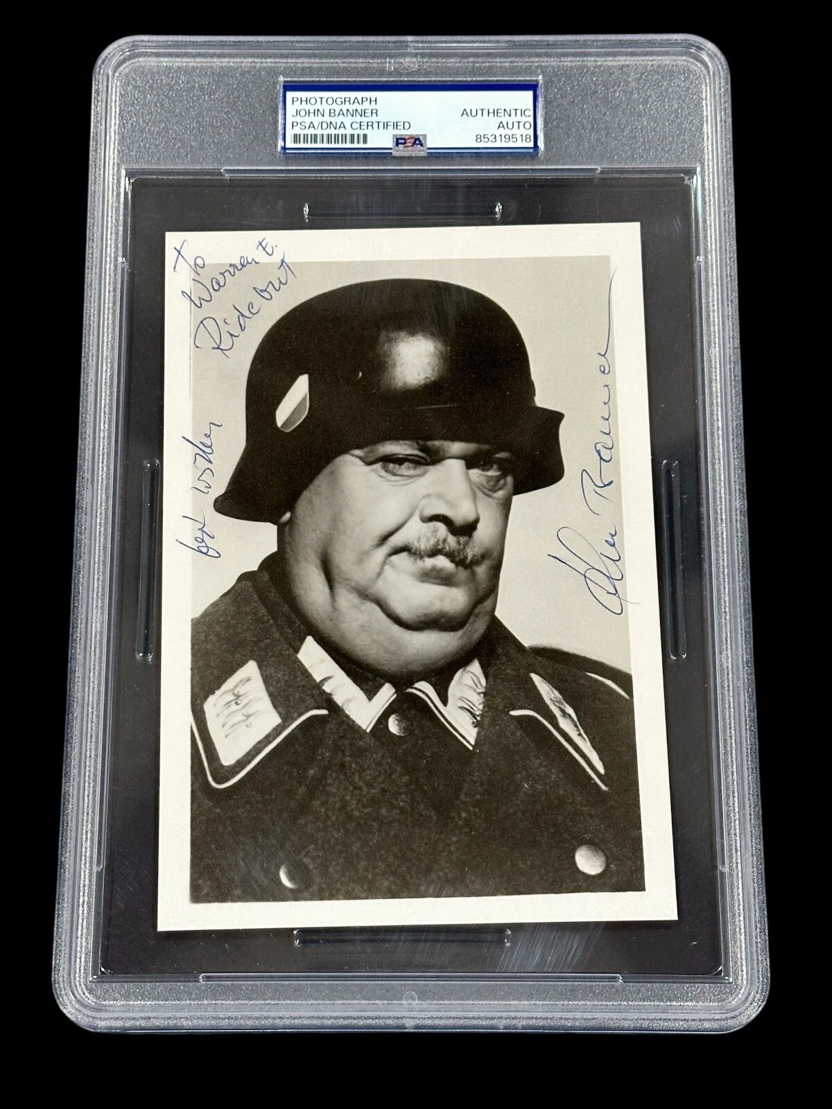 John Banner Hogan's Heroes Sergeant Schultz Signed Autograph Photo PSA ...
