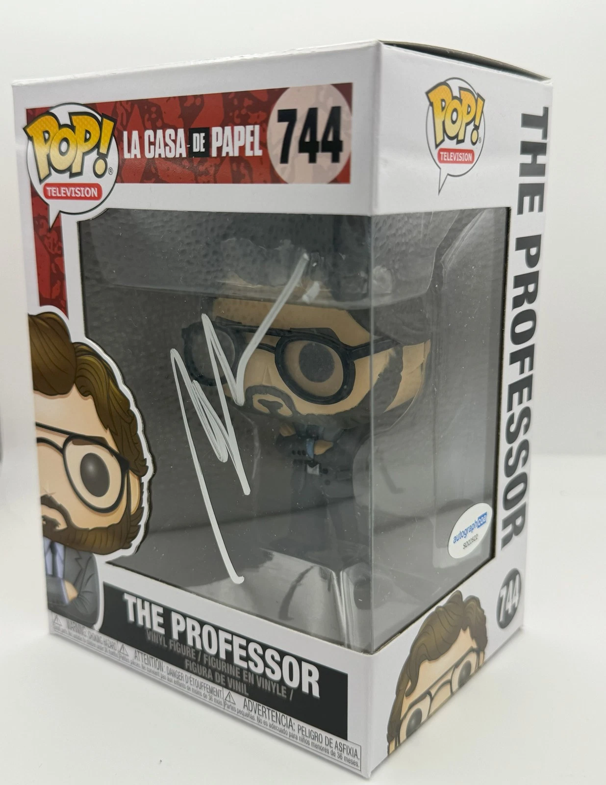 Alvaro Morte "Money Heist" AUTOGRAPH Signed 'The Professor' 744 Funko ...