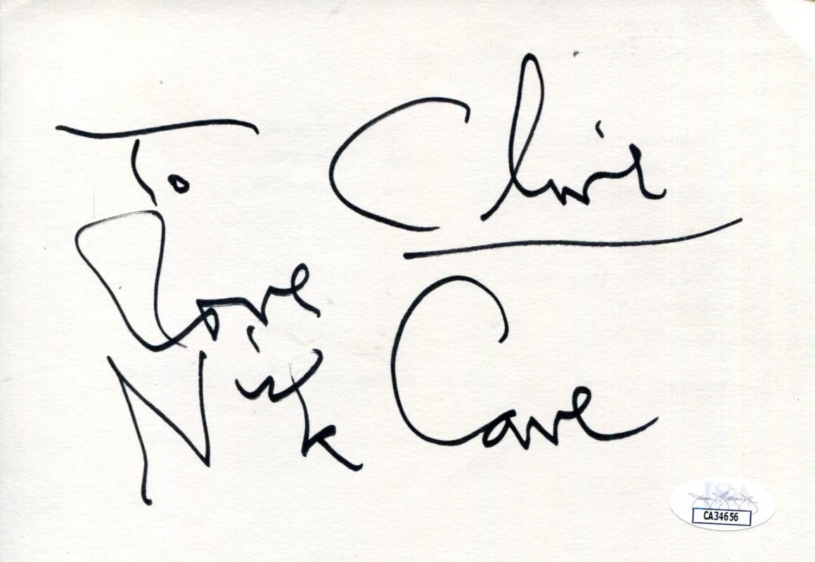 Nick Cave Bad Seeds Singer Red Right Hand Cosmic Dancer Signed ...