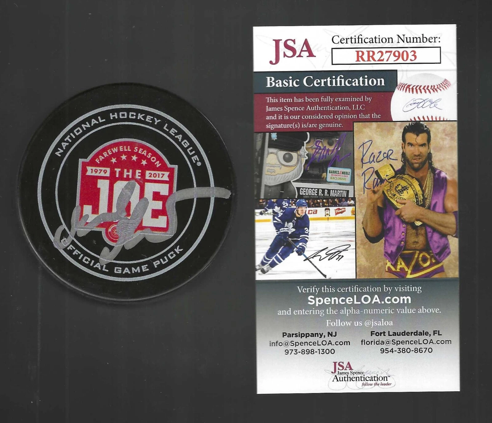 Gerard Gallant Signed Detroit Red Wings Joe Louis Arena Farewell JLA ...