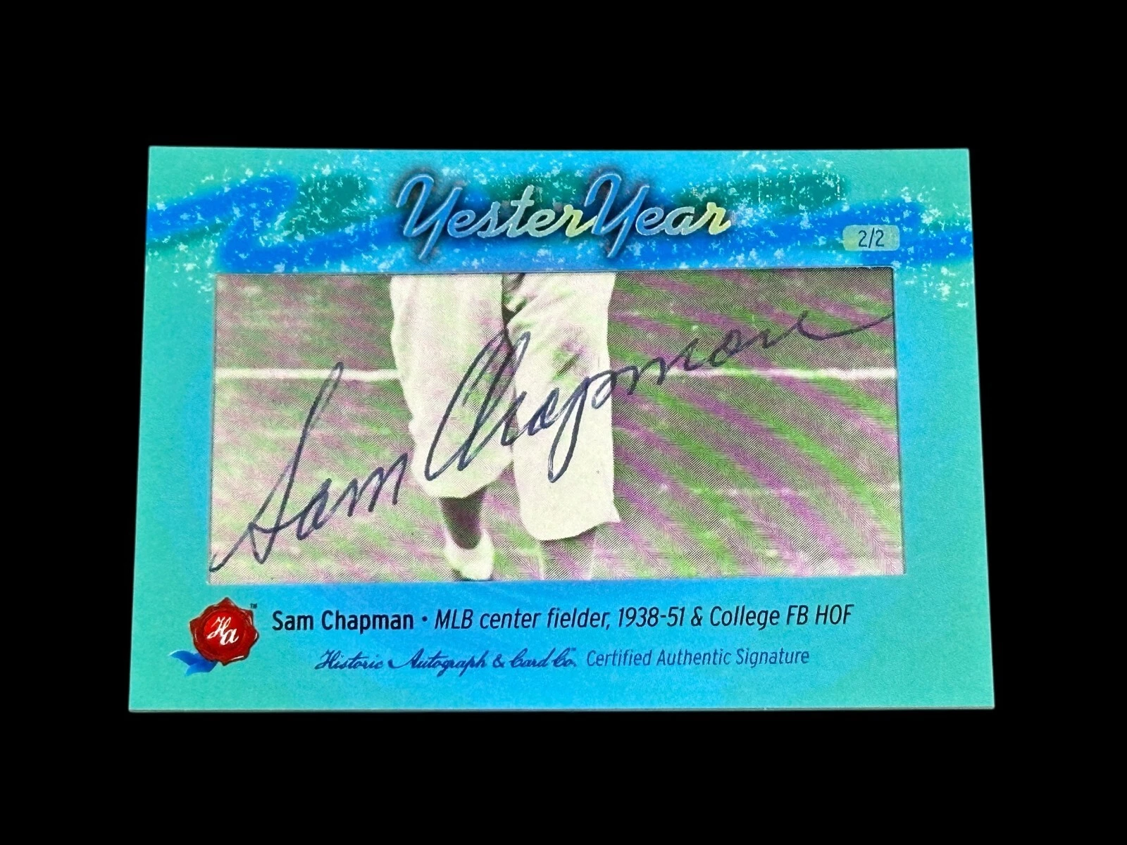 Sam Chapman 2025 Historic Autograph YesterYear Philadelphia Athletics ...