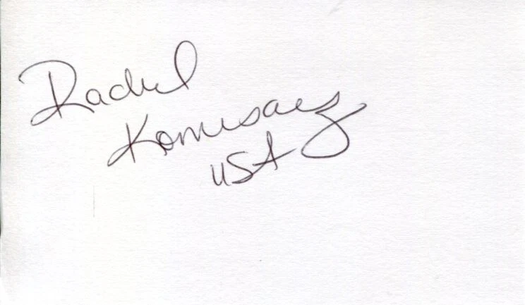 Rachel Komisarz US Olympic 2004 Gold & Silver Medal Swimmer Signed ...