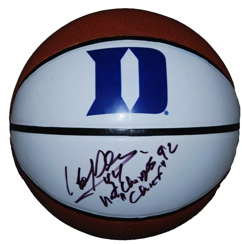 CHEROKEE PARKS signed (DUKE BLUE DEVILS) auto F/S LOGO basketball JSA ...