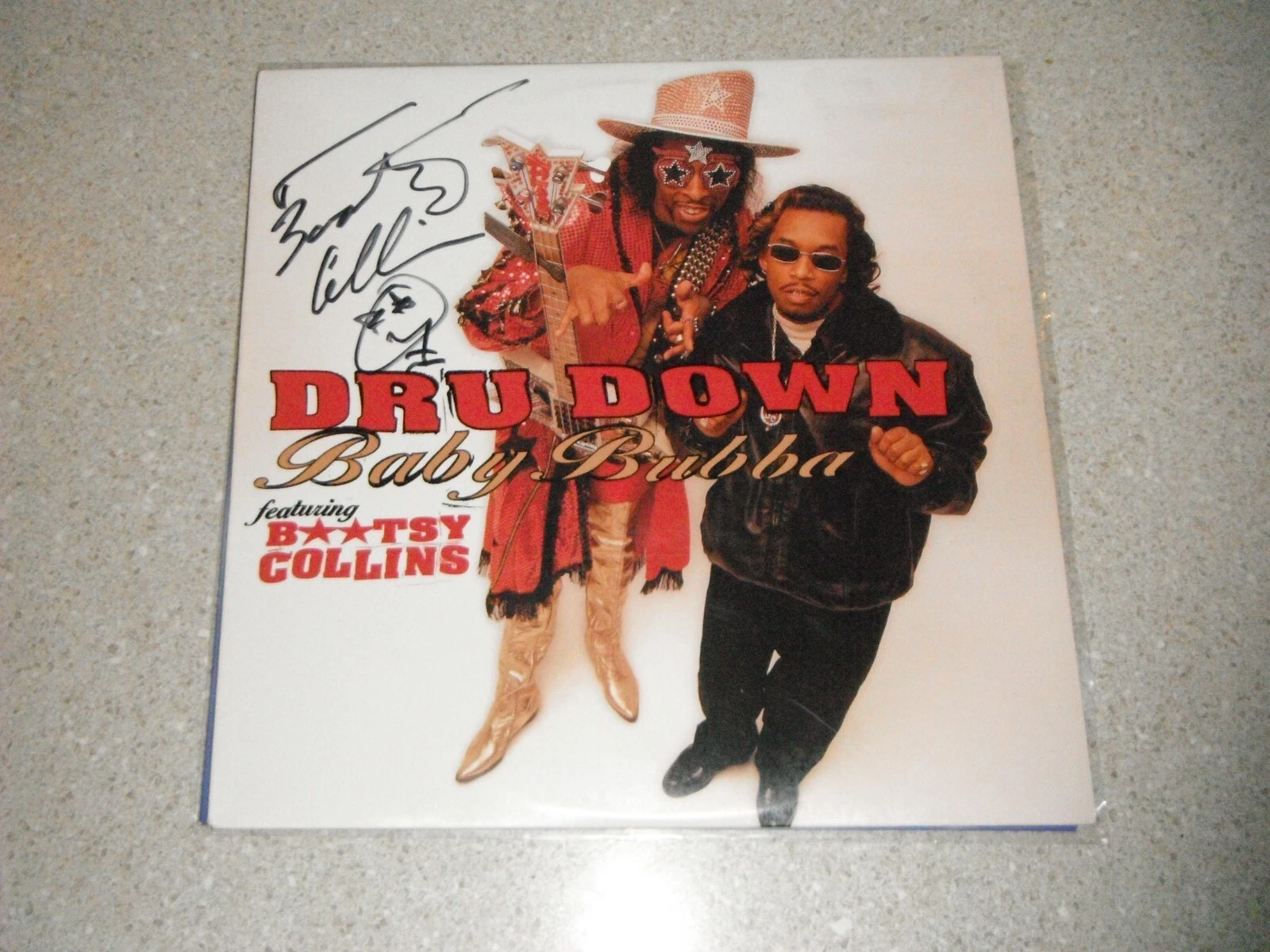 * BOOTSY COLLINS* SIGNED DRU DOWN BABY BUBBA VINYL ALBUM | Autographia