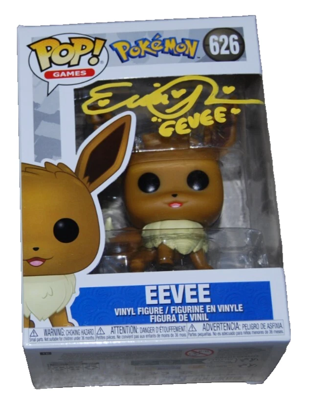 ERICA SCHROEDER signed (POKEMON) EEVEE Funko pop #626 BECKETT BAS ...