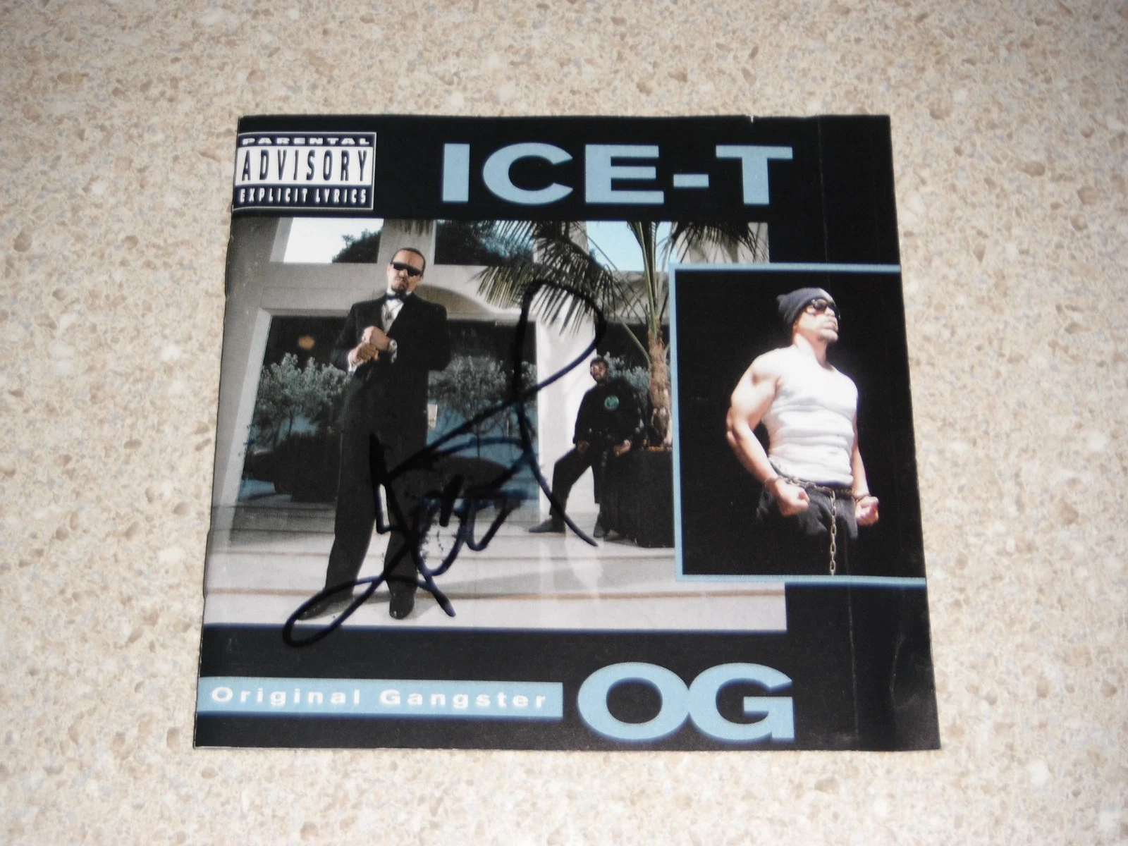 ICE T SIGNED ORIGINAL GANGSTER CD COVER | Autographia