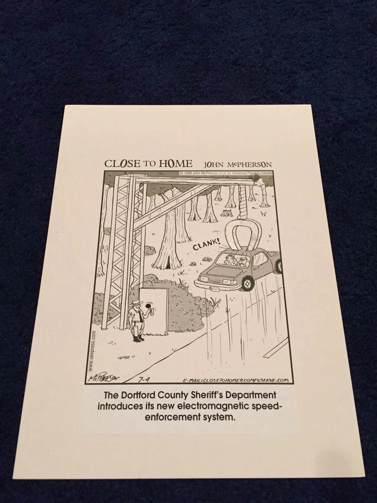 AWESOME CLOSE TO HOME ORIGINAL DAILY COMIC STRIP ART JOHN MCPHERSON 7/4 ...