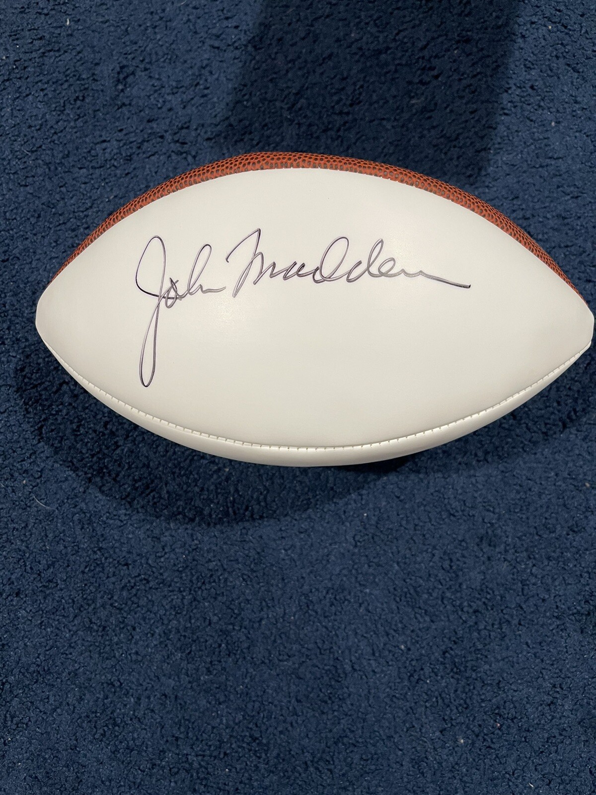 Rare JOHN MADDEN SIGNED Wilson Duke Football JSA OAKLAND RAIDERS ...