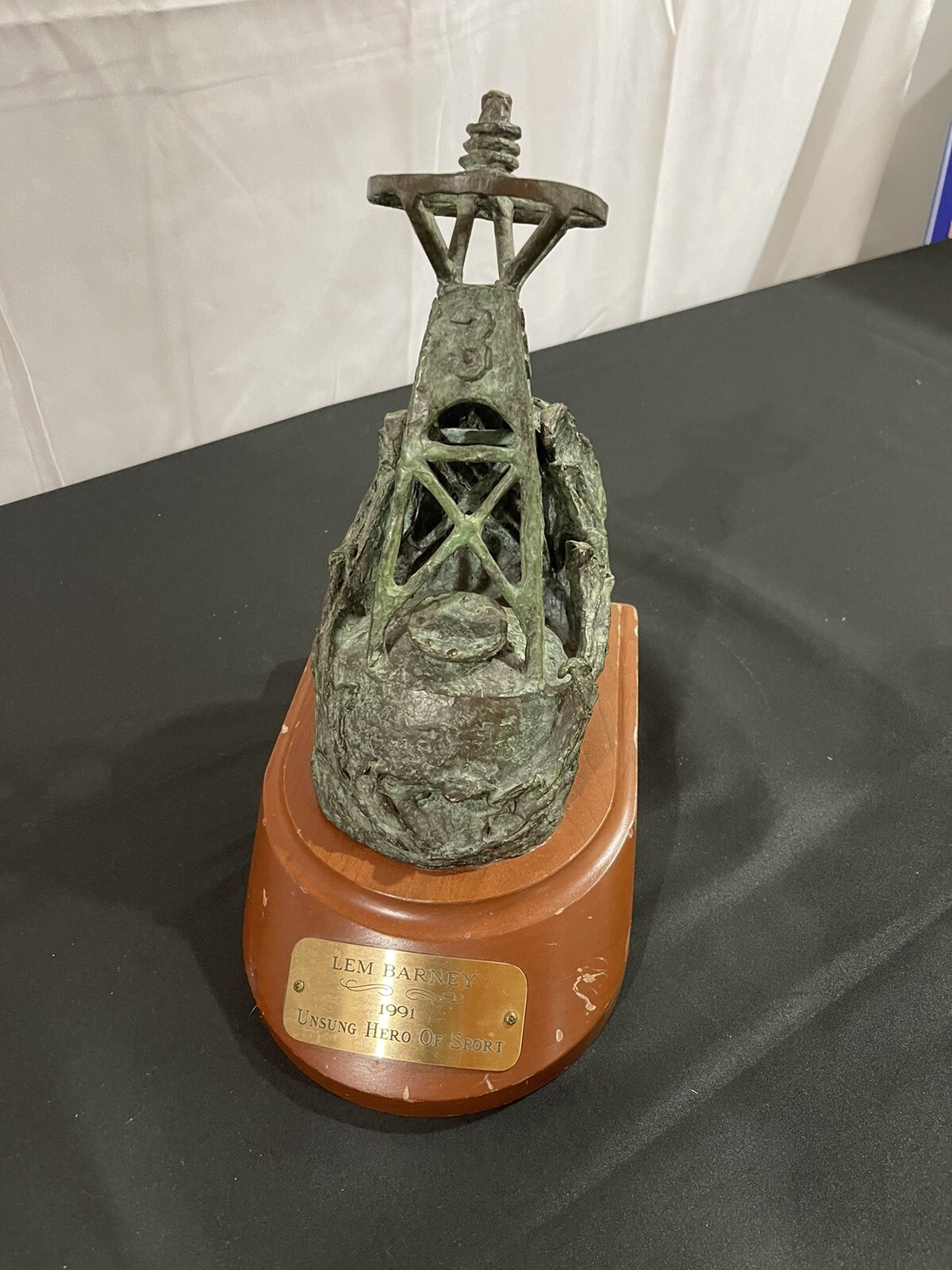 Personally Owned Lem Barney Unsung Hero Of Sport Trophy Detroit Lions ...