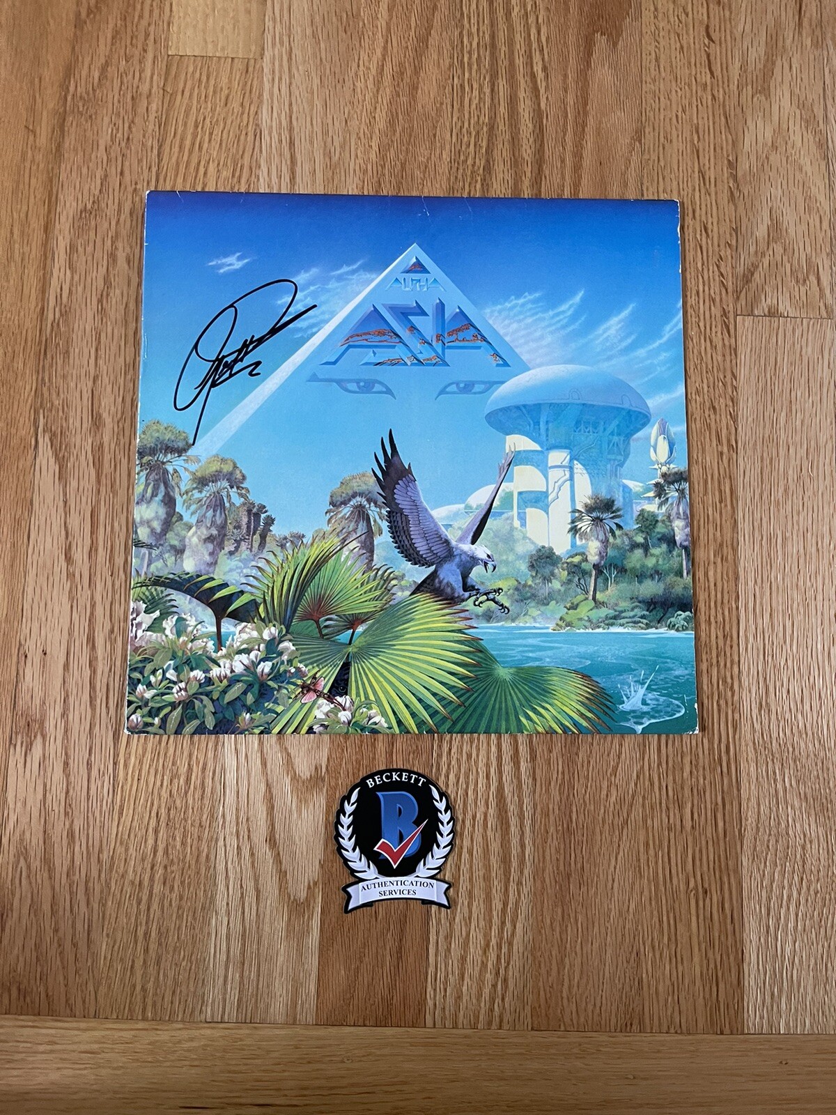 Geoff Downes Signed Asia Alpha Album Beckett | Autographia