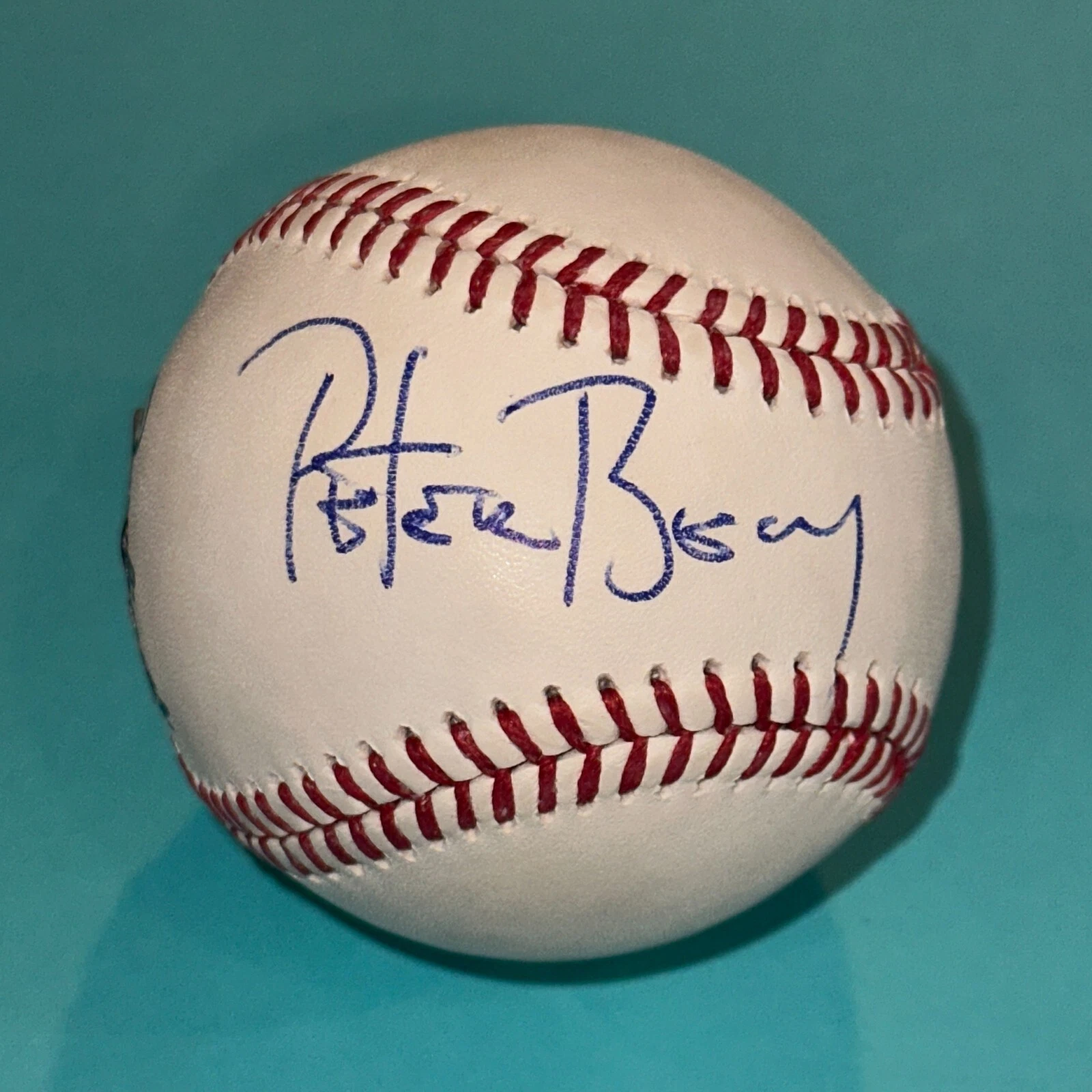 PETER BERG (Actor/Director) Signed Official MLB Baseball Beckett (BAS ...