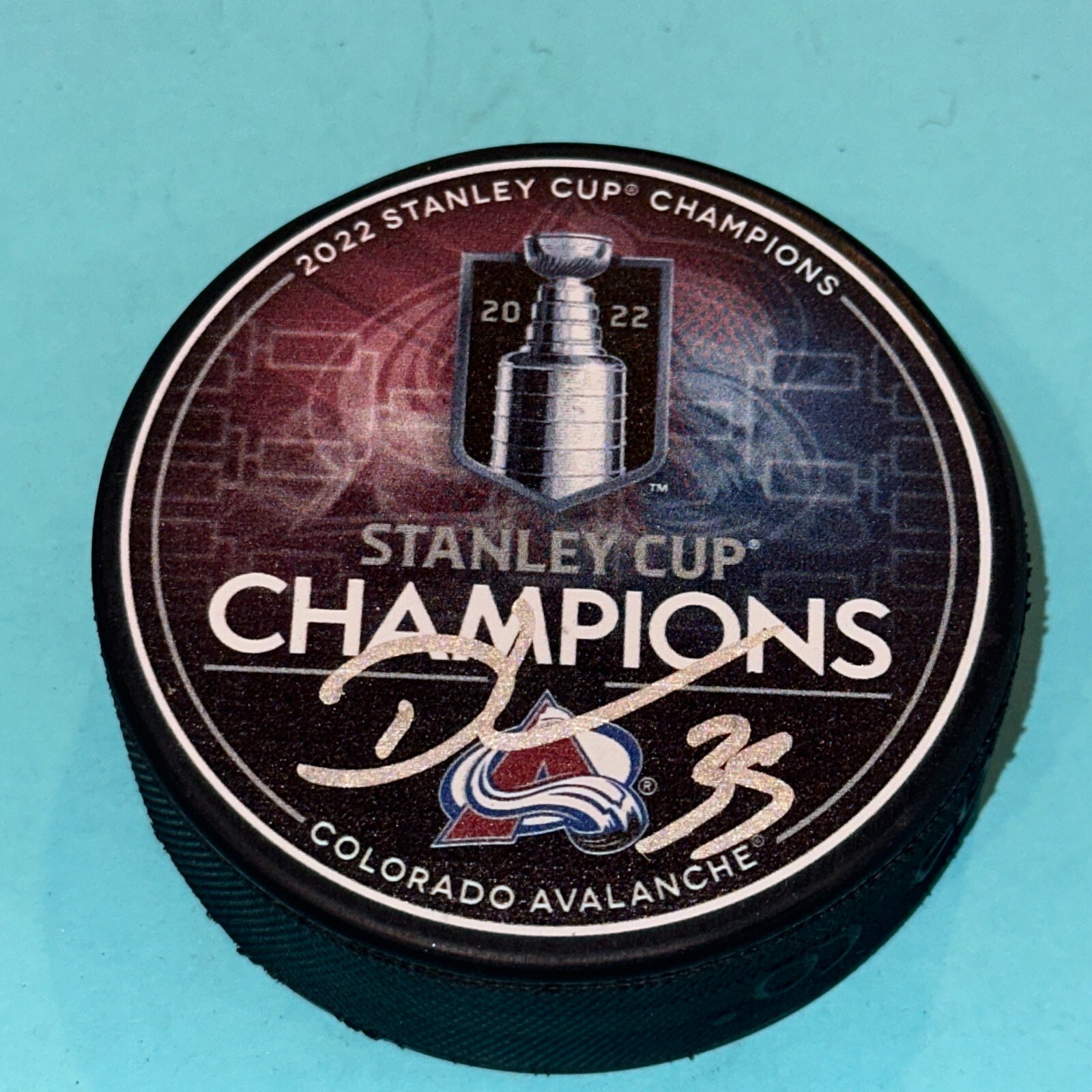 DARCY KUEMPER Signed 2022 STANLEY CUP CHAMPS Puck Beckett Auth BAS ...